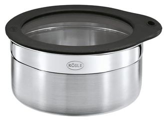 Rösle Boîte Repas - Boîte Alimentaire en Acier Inoxydable 18/10 pour la Conservation dAliments - Hygiénique et Neutre en Goût - Passe au Lave-vaisselle - 12