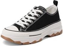 Queen Helena Baskets Platform Femme XZ003, Noir, 35 EU