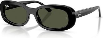 Ray-Ban Rb2221 Sonnenbrillen Schwarz Fassung Grün Glas 56-18