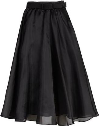 Max Mara Jupe &eacute;vas&eacute;e en soie