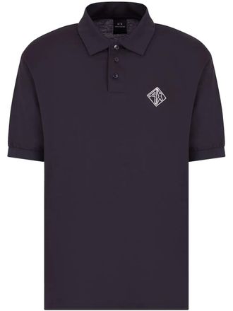 A|X Armani Exchange Klassisches Poloshirt - Blau
