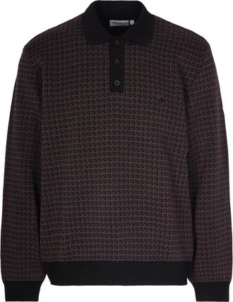 Carhartt Work in Progress Homme, Pulls, Brun, Taille: M Polo L/S Lowis Houndst