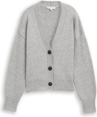 Tom Tailor Cardigan Pullover & Strickjacken Loose Fit Cardigan mit V-Ausschnitt