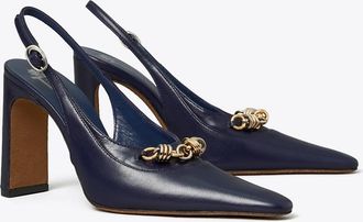 Tory Burch Runway Slingback mit Kette