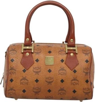MCM Pre-owned Cuir sacs-main - Femme - Pre-owned - Brun - Taille: ONE Size