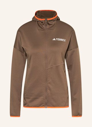 ADIDAS TERREX Adidas Terrex Fleecejacke Terrex Xperior Climawarm Lifgt Fleece Hooded braun