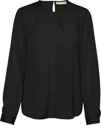 Inwear Femme, Blouses et Chemises, Noir, Taille: 44 FR DotaIW Pleat Blouse