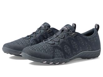 Skechers Damen Breathe Easy-Infi Knity Sneaker, Dunkelgrau, 35 EU