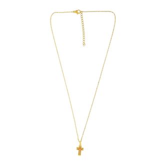 Dansk Copenhagen Femme, Accessoires, Jaune, Taille: ONE Size Croix Étincelante Collier Foi