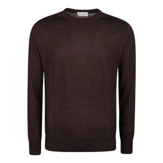 Ballantyne Homme, Pulls, Brun, Taille: XL Pull Col Rond Uni