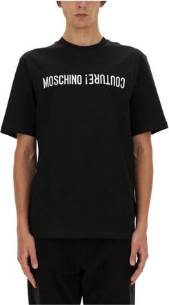 Moschino Logo T-Shirt - - Tops - Herren - Schwarzk - S