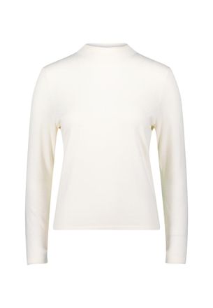 Zero Damen Feinstrickpullover mit hohem Kragen 34, Eggnog