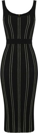 Elisabetta Franchi Robe Origami en maille - Femme - Robes - Noir - Taille: 42 FR