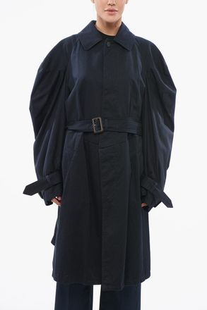 Balenciaga Oversized-Trench mit Puff&auml;rmeln Balenciaga