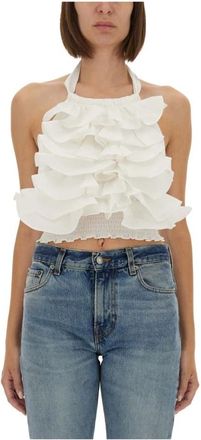 The Garment Femme, Tops, Blanc, Taille: 34 FR Hauts sans manches