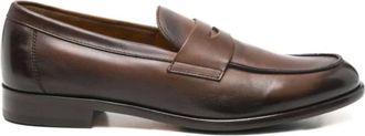 Doucal's Homme, Chaussures, Brun, Taille: 42 1/2 EU Mocassins en cuir poli