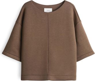OPUS Damen Sweatshirt | GINAMA Wide Sweatshirt im Viskosemix Cocoa, 36