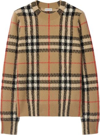 Burberry Checked Cashmere Sweater