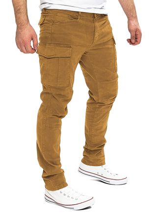 Yazubi Jayden - Herren Cargohose Mit Taschen - Arbeitshosen Männer - Security Hose - Cargohose, Braun (Toffee 181031), W36/L32