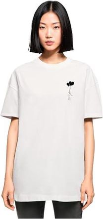 Merchcode Mp0008451-ladies Love in The Air Oversized Boyfriend Tee T-Shirt, Blanc, XXXXL Femmes