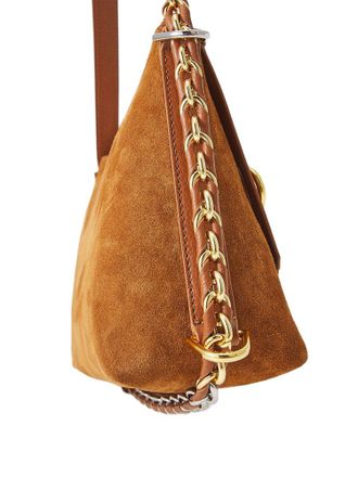Coccinelle Womens Shoulder Bag Cognac Cow Leather - Shoulder-Bags