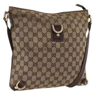 Gucci Sac bandouli&egrave;re vintage en toile Pre-owned - Femme - Pre-owned - Beige - Taille: ONE Size