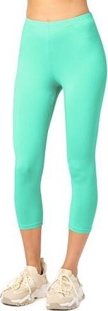 Merry Style Legging coton femme Confortable Souple Extensible 3/4 Legging femme court Tous les jours ou détente à la maison Vêtements pour femmes MS10-199 (Menthe