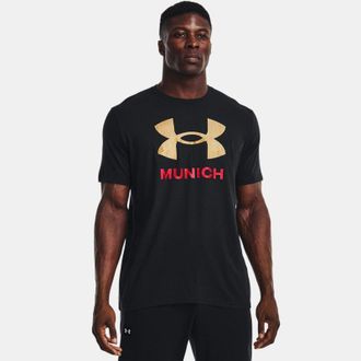 Under Armour Munich City T-Shirt für Herren Schwarz / Rot XS