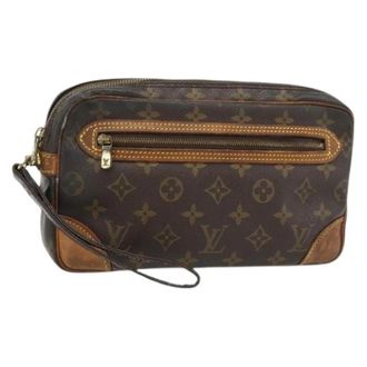 Louis Vuitton Pre-owned Monogram Clutch Bag - - Pre-owned - Damen - Braun - ONE SIZE