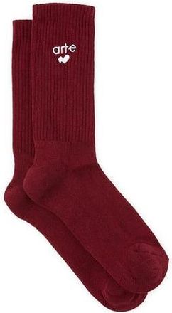 Arte Chaussettes mi-hautes logo en coton m&eacute;lang&eacute;