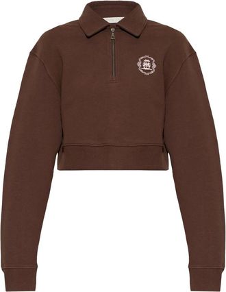 Palm Angels Damen, Sweatshirts & Hoodies, Braun, XSGr&ouml;&szlig;e