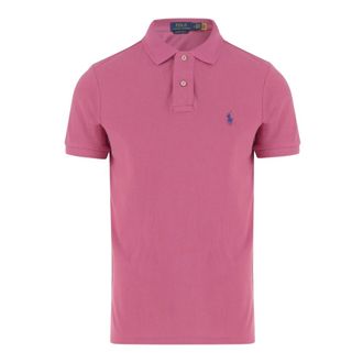 Polo Ralph Lauren Baumwoll-Polohemd mit Logo - - Tops - Herren - Rosa - M