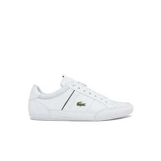 Lacoste Baskets Basses pour Homme, WHT/BLK, 10.5 US