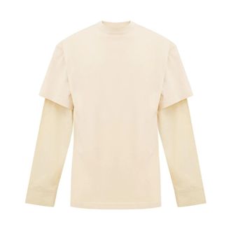 Balenciaga Herren, Oberteile, Beige, LGröße
