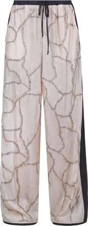 Souvenir Femme, Pantalons, Jaune, Taille: 36 FR Wide Pantalons