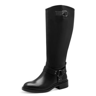 Tamaris Damen Langschaft-Stiefel bequem; BLACK, EU 36