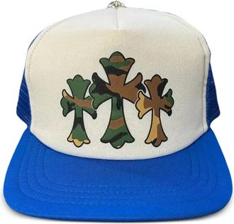 Chrome Hearts Triple Cross Baseballkappe - Blau