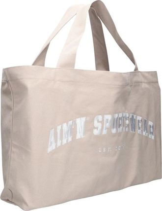 Aim'n Varsity Tote Bag - - Bags - Damen - Beige - ONE SIZE