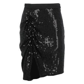 Vivienne Westwood Femme, Jupes, Noir, Taille: 38 FR Sequin Slit Skirt