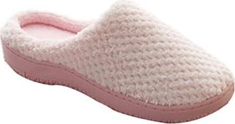 FOMIYES Chaussons Int&eacute;rieur Coton &Eacute;pais pour Femmes Semelle Antid&eacute;rapante R&eacute;sistante Doublure Peluche Chaude Confort pour Maison Hiver