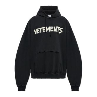 VETEMENTS Herren, Sweatshirts & Hoodies, Schwarzk, XSGr&ouml;&szlig;e