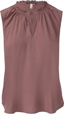 QS by s.Oliver Blusentop Bluse Blusentop mit R&uuml;schenkragen