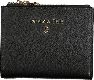 Patrizia Pepe Homme, Accessoires, Noir, Taille: ONE Size Portefeuille Femme Noir avec Fermeture &Eacute;clair