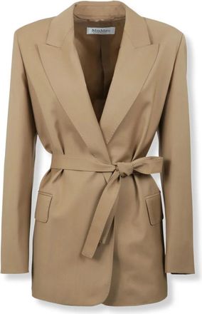 Max Mara Femme, Vestes, Brun, Taille: 40 FR Talento Blazer