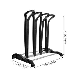 Garneck Stiefelhalter Metall f&uuml;r Hohe Stiefel 2 Paar Organizer Schuhregal Platzsparender Schuhst&auml;nder f&uuml;r Eingangsbereich und Haushalt