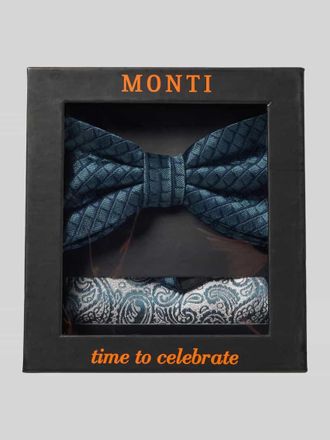 Monti Fliege aus Seide im Set mit Einstecktuch