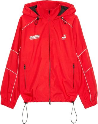 Msgm veste à capuche - Rouge