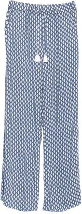 Marina Rinaldi Femme, Pantalons, Bleu, Taille: 46 FR Wide Pantalons