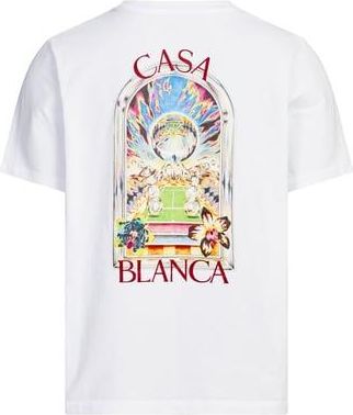 Casablanca T-shirt imprim&eacute; en coton organique