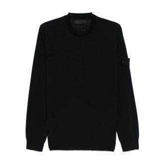 Stone Island Blauer Wollstrickpullover - - Knitwear - Herren - Blau - L
